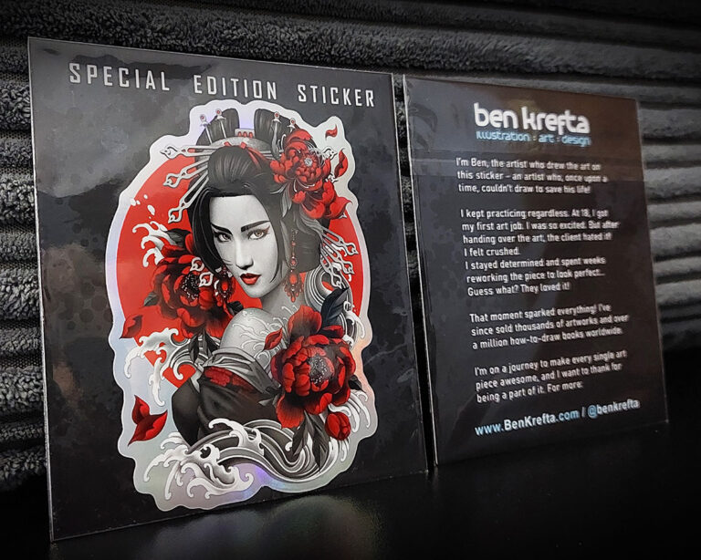 Geisha_Sticker (3) - Ben Krefta.com